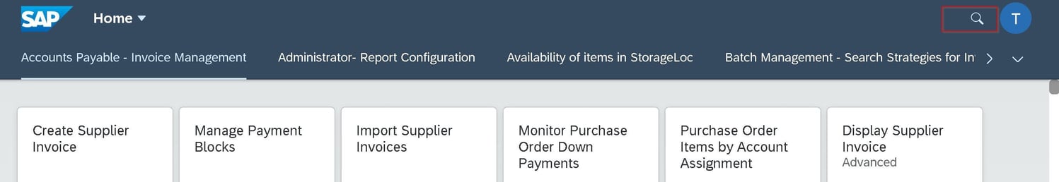How to search for an APP in SAP FIORI?