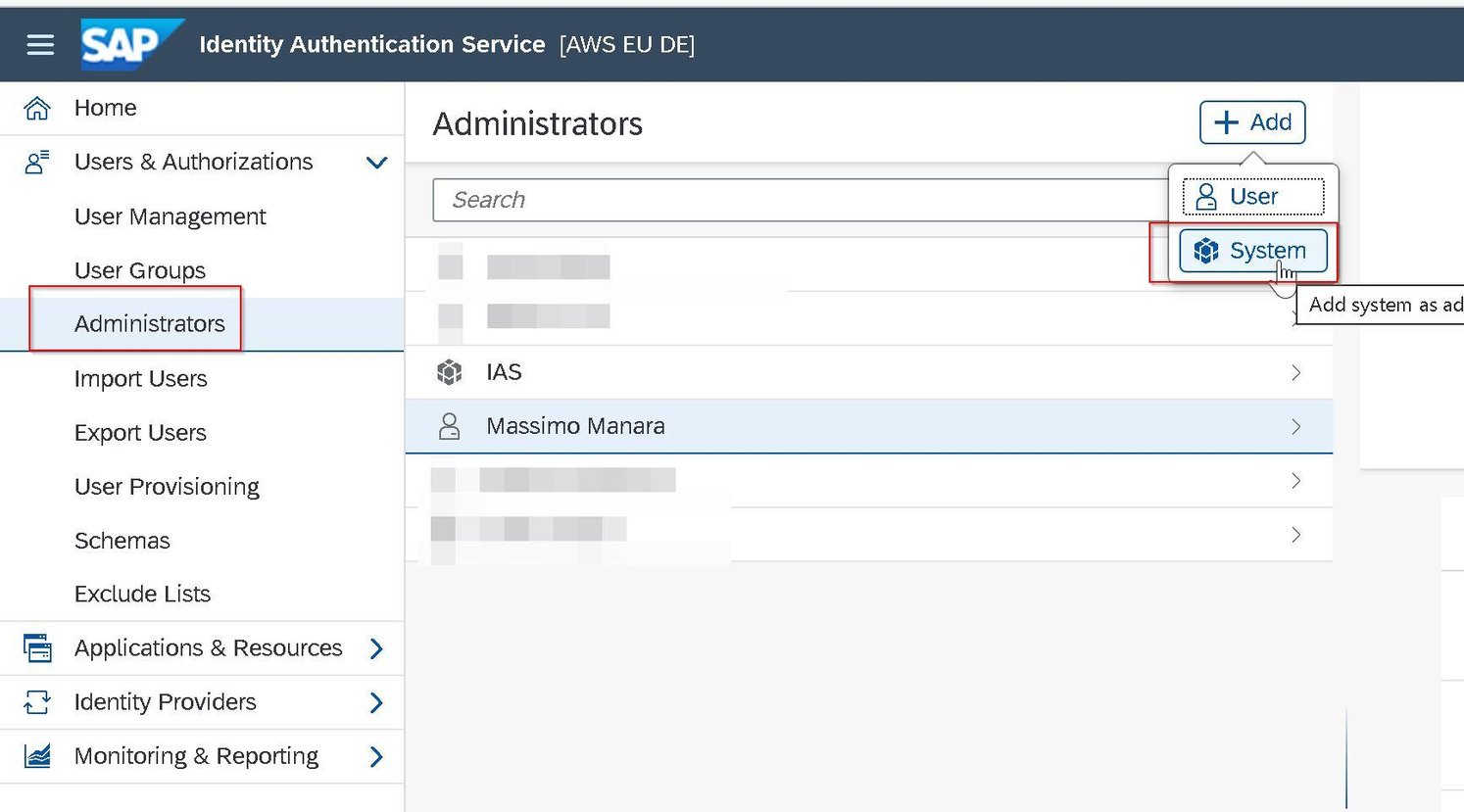SAP System User Naming Convention
