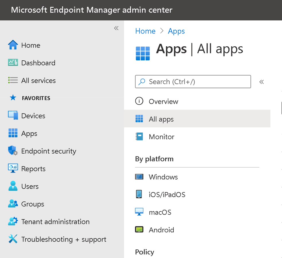 SAP GUI e Microsoft Intune