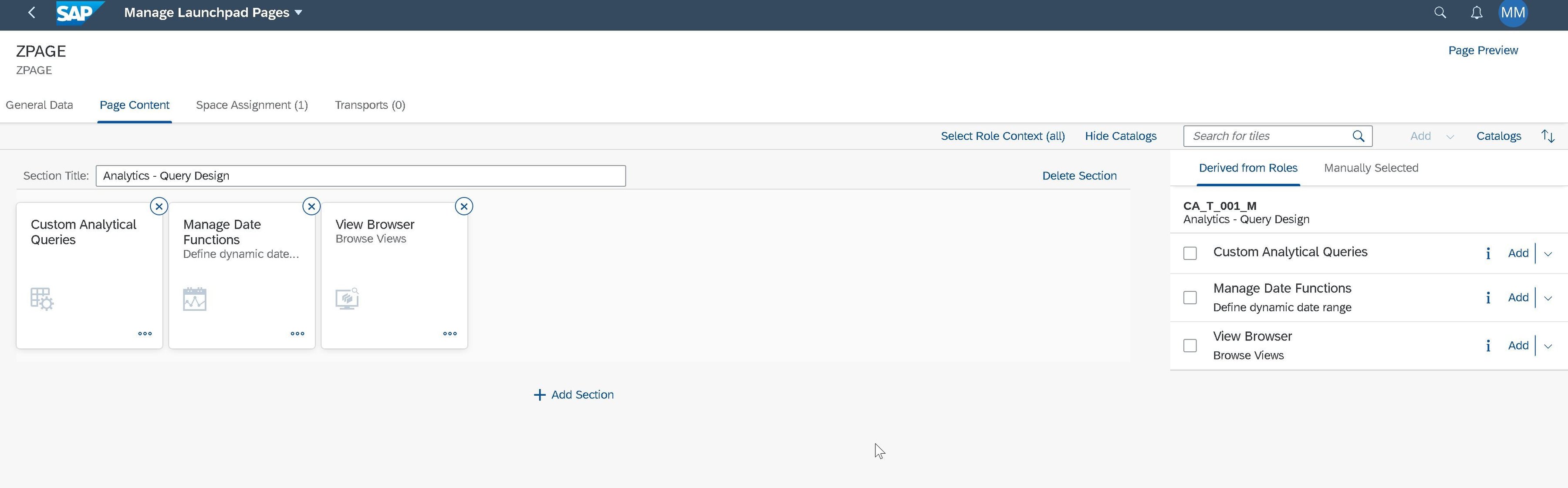 SAP Fiori Roles and Authorization