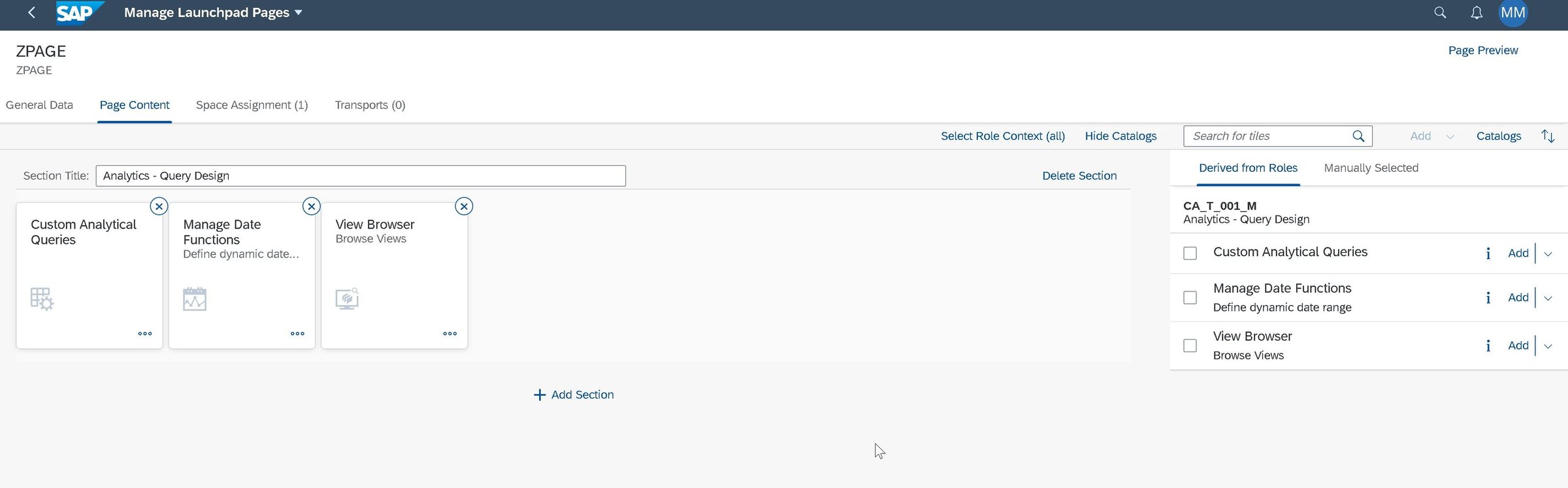 SAP Fiori Roles and Authorization
