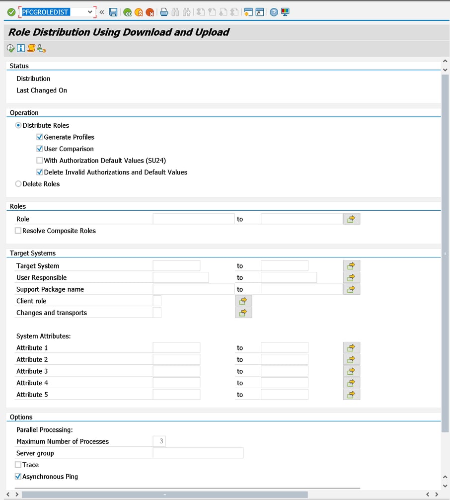 Transactions for SAP Roles (and Security Manager)