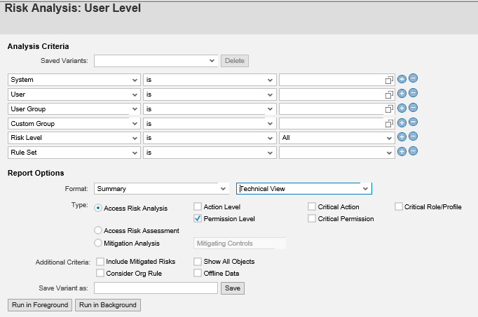 HOW TO PERFORM A RISK ANALYSIS WITH GRC ACCESS CONTROL?