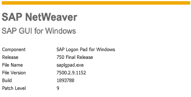 SAP GUI Security Settings