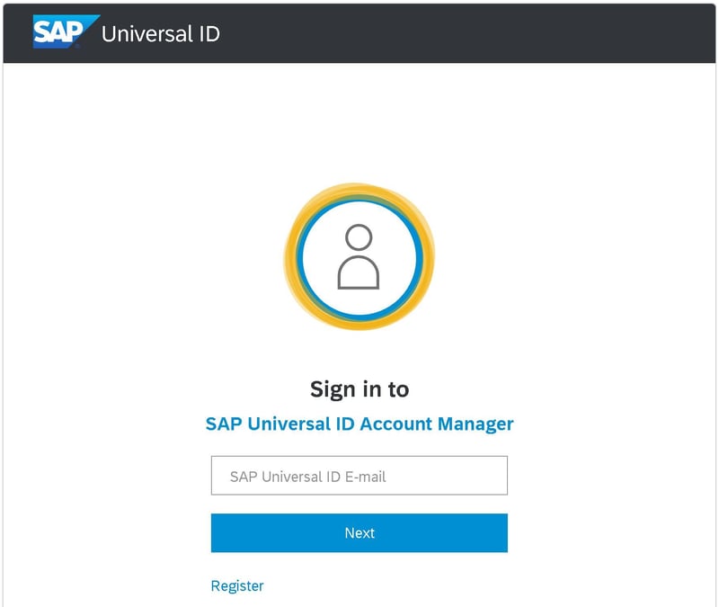 SAP Universal ID