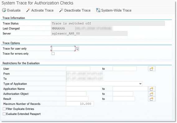 Transactions for SAP Roles (and Security Manager)