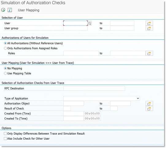 Transactions for SAP Roles (and Security Manager)