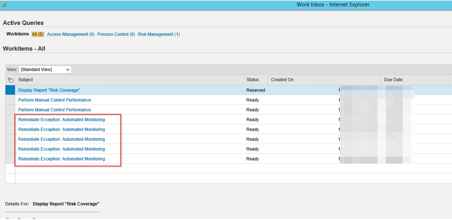 SAP GRC Process Control