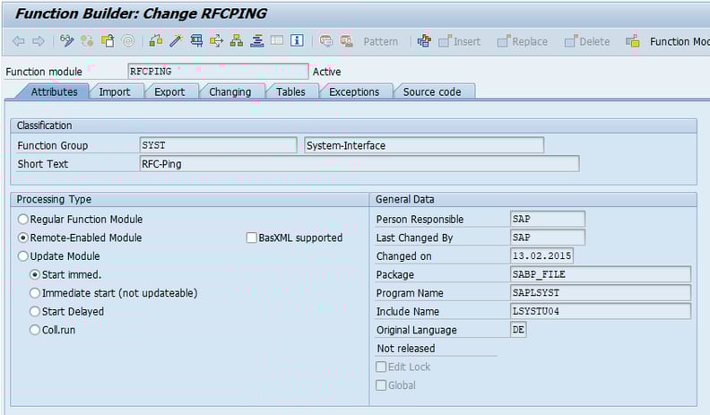 SAP RFC Security