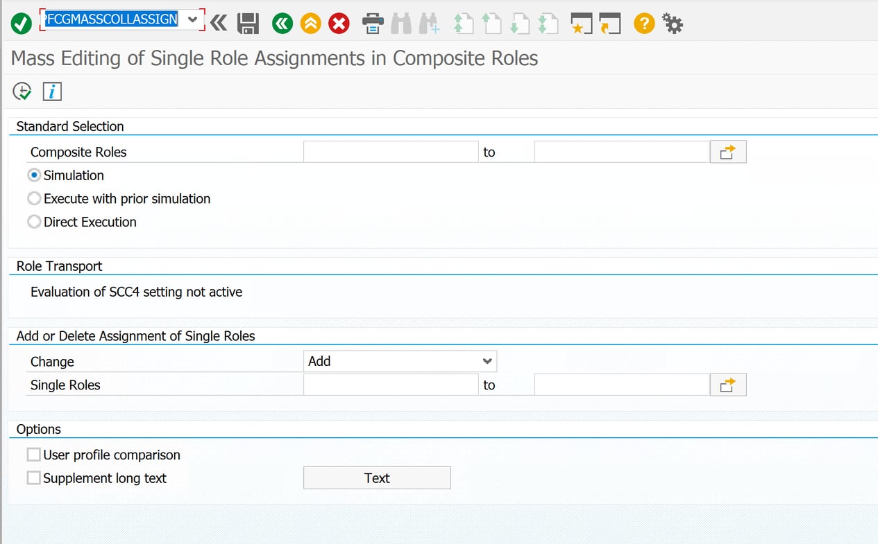 Transactions for SAP Roles (and Security Manager)