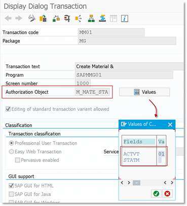 Transazioni ruoli SAP (e Security Manager)