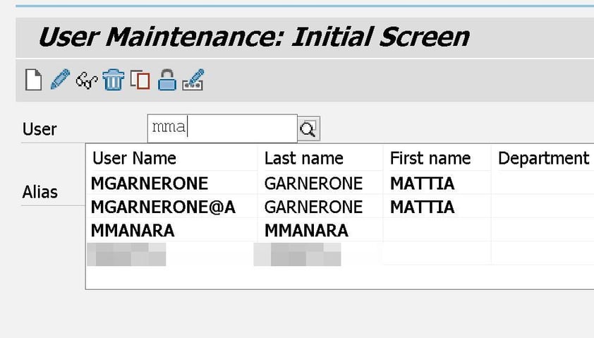 SAP Matchcode e Search Help