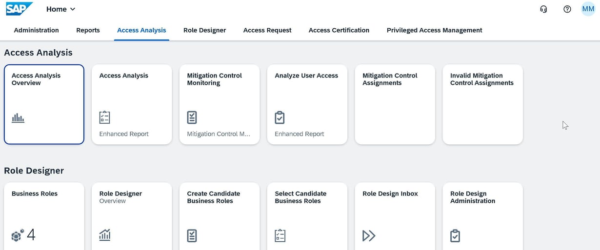 SAP IAG SOD MATRIX