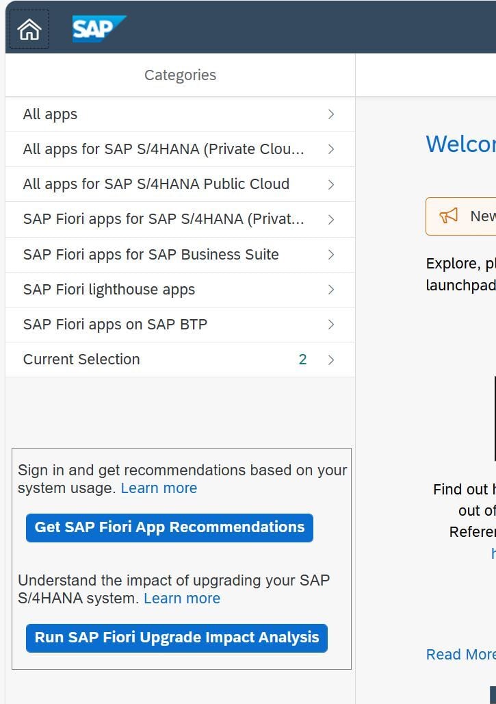 SAP FIORI APP Deprecate